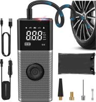 China 12V 150 PSI Portable Air Compressor For Car Tires 2X Faster Inflation LED Display for sale