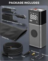China 12V 150 PSI Portable Air Compressor For Car Tires 2X Faster Inflation LED Display for sale