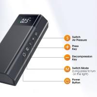 China Cordless Car Tire Inflator Portable 12V 150 PSI Air Compressor With Rechargeable Battery for sale