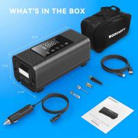 China Double Cylinders Heavy Duty Truck Tyre Inflator Intelligent Wireless Car Inflation Pump for sale