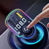 China Dual USB Car Charger FM Transmitter Bluetooth Car MP3 Player FM Transmitter for sale