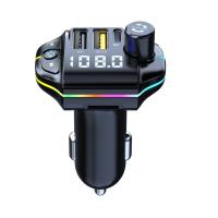 China Car Bluetooth 5.0 FM Transmitter With QC3.0 PD Fast Charging for sale