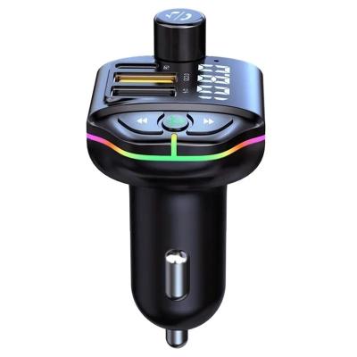 China Bluetooth 5.0 12W Car FM Transmitter Hands Free Car Mp3 Player Transmitter for sale