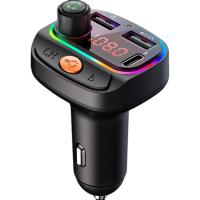 China 18W Bluetooth Music FM Transmitter For Car Wireless Fast Charging for sale