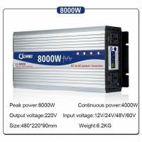China 8000W Car Power Inverter DC 12V 24V To AC 110V 220V Pure Sine Wave Converter for sale