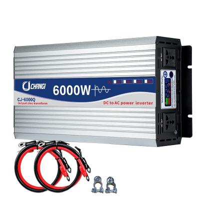 China 6000W Pure Sine Wave Car Power Inverter High Efficiency DC To AC Converter For RV for sale