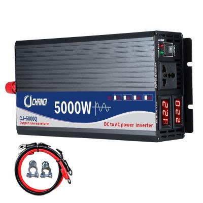 China 5000 Watt Pure Sine Wave Power Inverter DC 12V Car Power Converter for sale