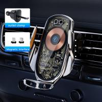 China All In One Magnetic Car Phone Mounts Wireless With Type C Charging for sale