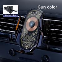 China Hands Free Driving Magnetic Car Phone Mounts With Wireless Charging for sale