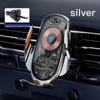 China Hands Free Driving Magnetic Car Phone Mounts With Wireless Charging for sale