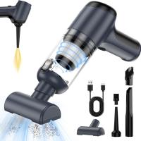 China Mini Wireless Car Vacuum Cleaner 5500Pa Powerful Suction And Air Blower for sale