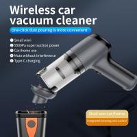 China Mini Wireless Car Vacuum Cleaner 5500Pa Powerful Suction And Air Blower for sale