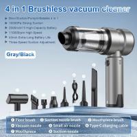 China 4 In 1 Portable Car Vacuum Cleaner 16000PA Car Cleaning Vacuum Cleaner for sale