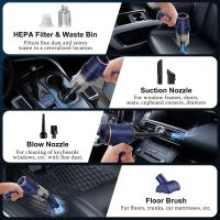 China 4000mAh Portable Mini Vacuum Cleaner Rechargeable Vacuum Cleaner For Car for sale
