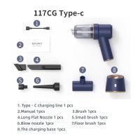 China High Power Cordless Vacuum Cleaner With Air Blower Charging Base for sale