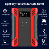 China Multi Function Portable 2000A Jump Starter Battery Charger With Tire Inflator Power Bank for sale