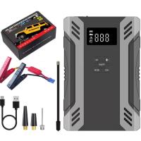 China Powerful 2000A Portable Jump Starter With Air Compressor Car Battery Booster Power Bank for sale
