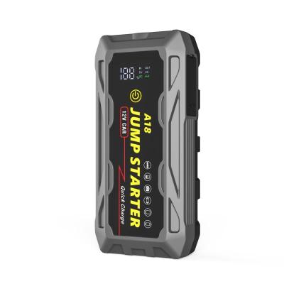 China 3000A Portable Car Jump Starter Power Bank with QC3.0 LED Emergency Booster for sale