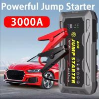 China 3000A Portable Car Jump Starter Power Bank with QC3.0 LED Emergency Booster for sale