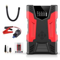 China Portable Air Compressor And Jump Starter Two In One Car Emergency Tool for sale