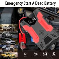 China Portable Air Compressor And Jump Starter Two In One Car Emergency Tool for sale