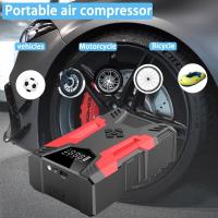 China 4 In 1 Car Jump Starter With Air Compressor Power Bank And LED Light for sale