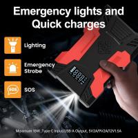China 4 In 1 Portable Jump Starter Emergency Car Jump Starter With Air Compressor for sale