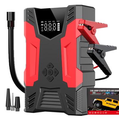 China 12V Mini Portable Jump Starter 3000A Car Jump Starter With Air Compressor for sale