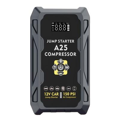 China Portable Car Jump Starter with Air Compressor Power Bank LED Flashlight for sale