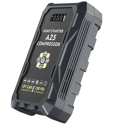 China Portable Jump Starter with Air Compressor Power Bank 150PSI Tire Inflator for sale