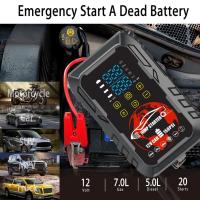 China Portable Car Jump Starter With 150PSI Air Compressor And Faster Charging Power Bank for sale