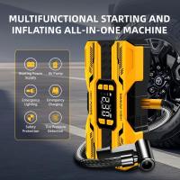 China 800A Car Portable Jump Starter With Air Compressor LED Emergency Light for sale