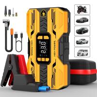 China Multifunction 12V Portable Car Battery Jump Starter With Tire Inflator for sale