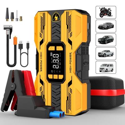 China Multifunction 12V Portable Car Battery Jump Starter With Tire Inflator for sale