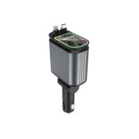 China Smart Retractable Cable Car Charger 66W With Starry Sky Projection for sale