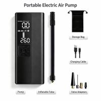China 150PSI Digital Car Tire Inflator with 4000mAh Rechargeable Battery and LED Emergency Lighting for sale