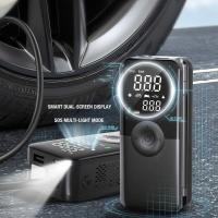 China Portable Tire Inflator 150PSI Fast Inflation Auto Shutoff Air Pump with LED Light Handheld Rechargeable for sale