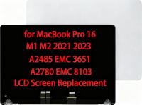 China 16-inch LCD Display Assembly for MacBook Pro M1 M2 M3 with 3456x2234 Resolution and LED A2485 A2780 A2991 for sale