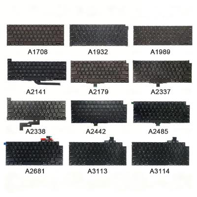 China Replacement MacBook Keyboard Air Pro A1706 A1708 A1932 A2179 A2337 A2338 A2141 A2159 A2442 A2485 A2681 A2941 A3113 A3114 13 14 15 inch US UK Russian French Danish Swiss Swedish Turkish German Spanish for sale