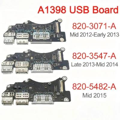 China Original Used Fully Functional I/O USB SD Card Reader Board Compatible with MacBook Pro Retina 15 A1398 2012-2015 Models for sale