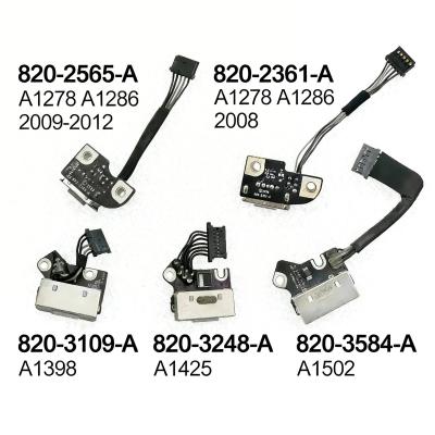 China Original Macbook Pro A1297 A1286 A1278 A1398 A1425 A1502 DC Power Jack Board 820-2361 820-2565-A 820-3109-A 820-3584-A Replacement for sale