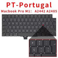 China New Laptop A2442 A2485 Multi-Language Keyboard for MacBook Pro M1 Retina 14