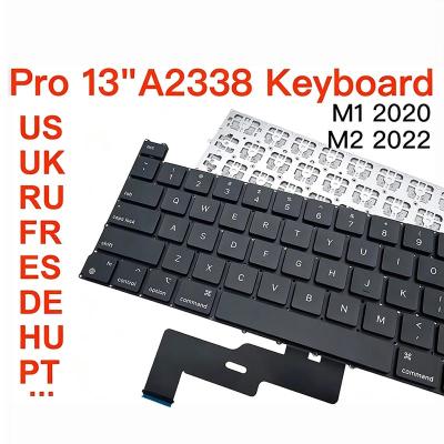 China MacBook Keyboard Replacement with Scissor-Switch Mechanism and Multiple Language Layouts for MacBook Pro M1/M2 A2338 for sale