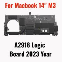 China 2023 MacBook Pro 14 M3 A2918 Logic Board with 16GB RAM 2TB SSD and Touch ID Original New Motherboard for sale