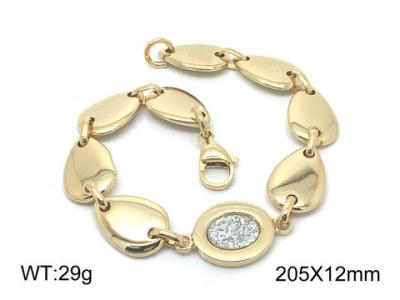 China Mini Heart Button Mens Stainless Steel Bracelets Round Craved Clear Crystal Cake for sale