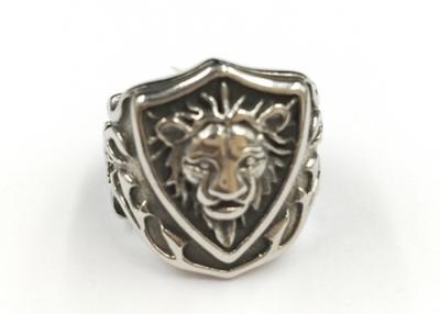 China Hot Sale Expo Stainless Steel Cast Different Shape Animal Lion Ring For Men for sale