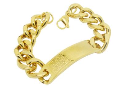 China Gold Plated Stainless Steel Bangle Bracelets for sale
