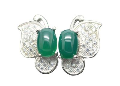 China Butterfly Sterling Silver Earrings for sale