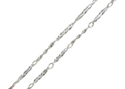 China Contemporary Pure Sterling Silver Chain Link Necklace / Silver Neck Chains for sale