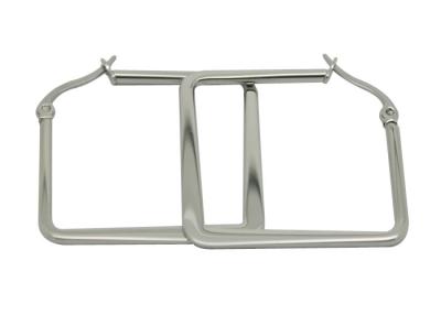 China Flat Wire Square Shaped Stainless Steel Earrings , Unique Jewelry Making Earrings for sale